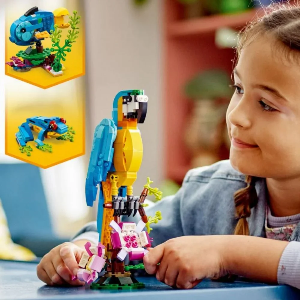 Lego | Toys | Lego Creator 3in Exotic Parrot Macaw Fish Frog Lego Set ...